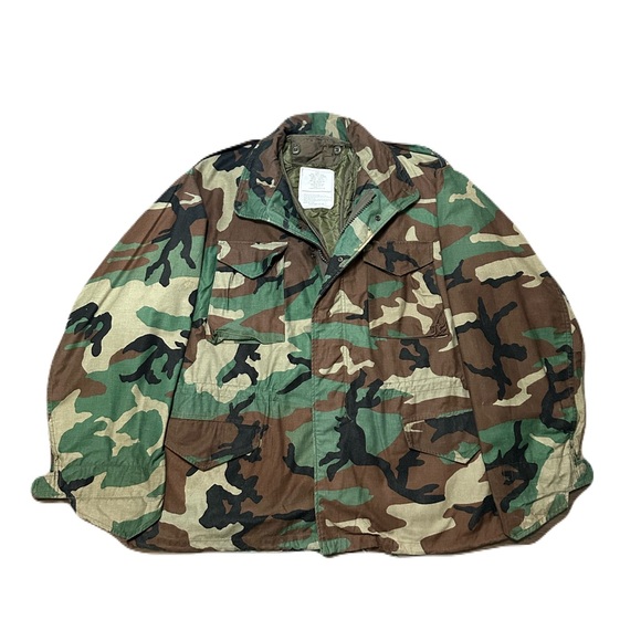 Vintage | Jackets & Coats | Vintage Military M8 Camo M65 Field Coat ...